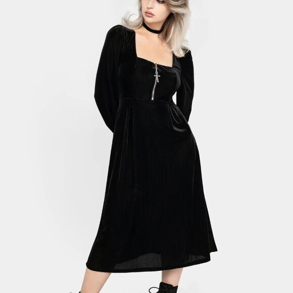 Disturbia | Dresses | Disturbia Legacy Zip Front Midi Dress Size Us 2 ...